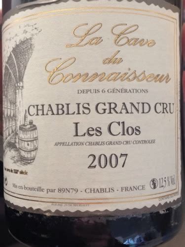La Cave Du Connaisseur Chablis Grand Cru Les Clos Vivino US