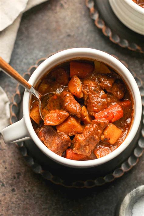 Oven Baked Curry Beef Stew Recipe Suebee Homemaker