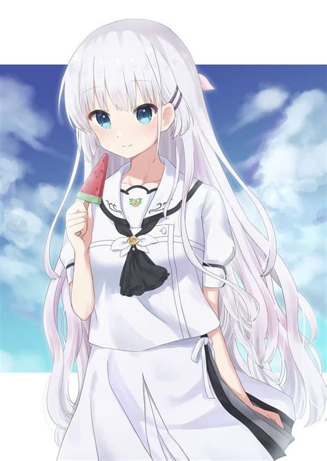 小白 插画师雾间的夏日口袋插画图片 BoBoPic