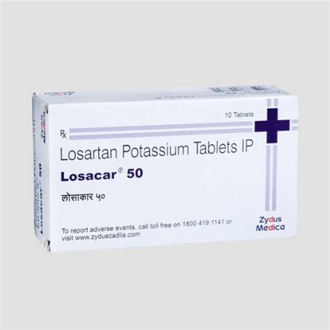 Losartan 50mg Losacar Tablets Asparway