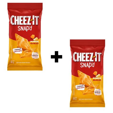 Kits Snack Power Queijo Cheez It Snapd Pacote 90g Salgadinho Snack