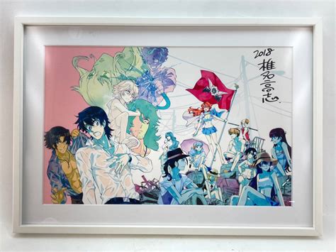 【傷や汚れあり】【4614】絶対可憐チルドレン 2018年原画展販売作品 作者椎名高志 直筆サイン入り 複製原画 キャラファイングラフ 現状