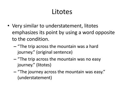 Litotes Examples