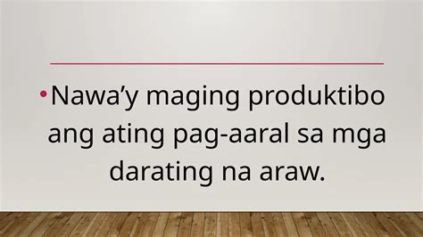 Alituntunin Sa Loob Ng Klase Soslit Pptx