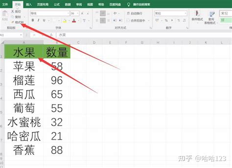 Excel格式刷怎么用 知乎