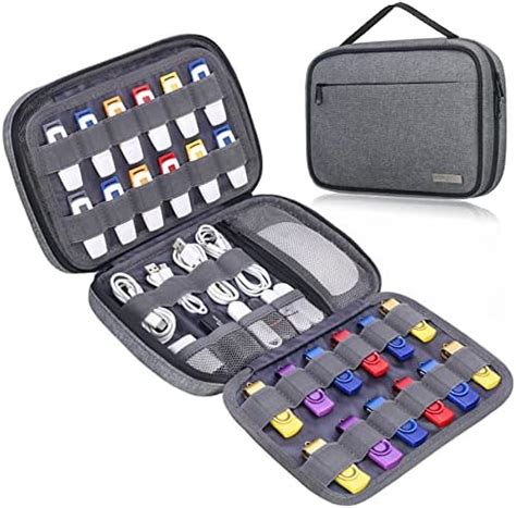 Amazon Lacdo USB Flash Drive Case Thumb Drive Holder Case Organizer Portable Electronic