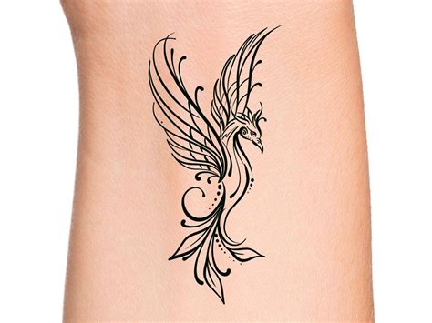 Phoenix Temporary Tattoo Still I Rise Phoenix Etsy Small Phoenix Tattoos Pheonix Tattoo