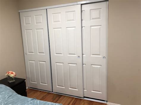 Inspiration 65 Of 3 Track Sliding Closet Doors E Lectricitee