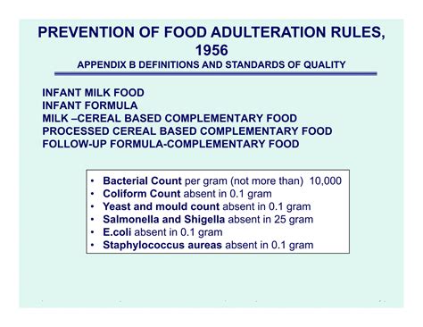 Indian Microbial Food Safety Microbial Limits Pdf