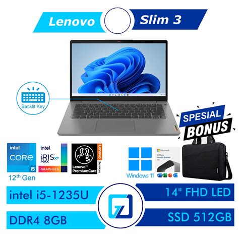 Jual LENOVO IdeaPad 3 14IAU7 INTEL CORE I5 1235U 8GB 512SSD 14 FHD W11 OHS Shopee Indonesia