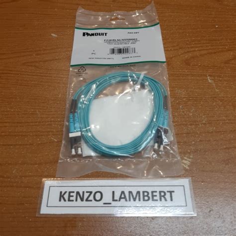 Jual Patch Cord FO Panduit 3 Meter OM4 MULTIMODE DUPLEX LC TO DUPLEX LC Jakarta Pusat Kenzo
