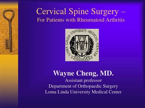 Ppt Cervical Spine Surgery For Patients With Rheumatoid Arthritis