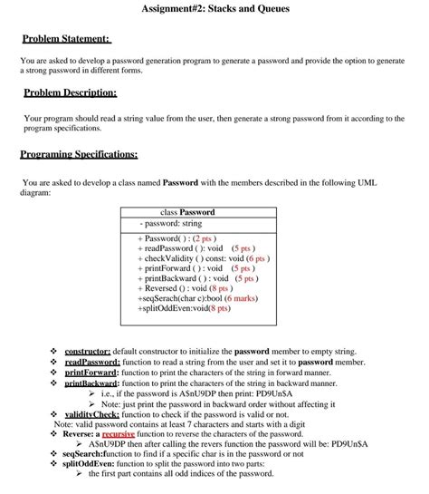 solved assignment 2 stacks and queues problem statement