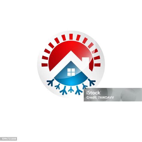 Panah Lingkaran Desain Konsep Sirkulasi Home Air Elemen Templat Grafik