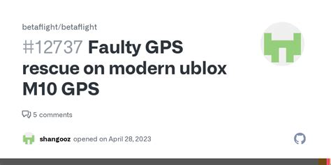 Faulty Gps Rescue On Modern Ublox M10 Gps · Issue 12737 · Betaflight