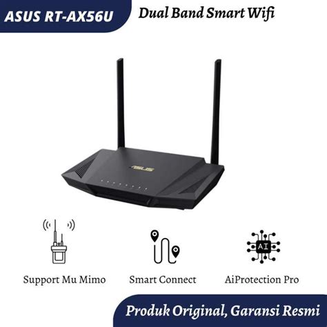 Promo Asus Rt Ax56u Ax1800 Dual Band Wifi 6 80211ax Wireless Router