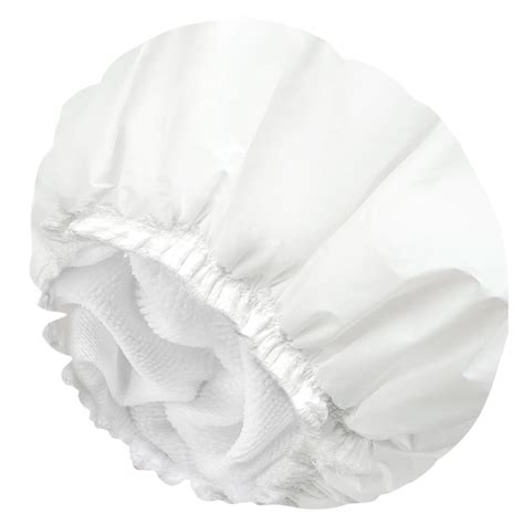 Cofeemo Waterproof Shower Caps For Women Terry Lined Waterproof Shower