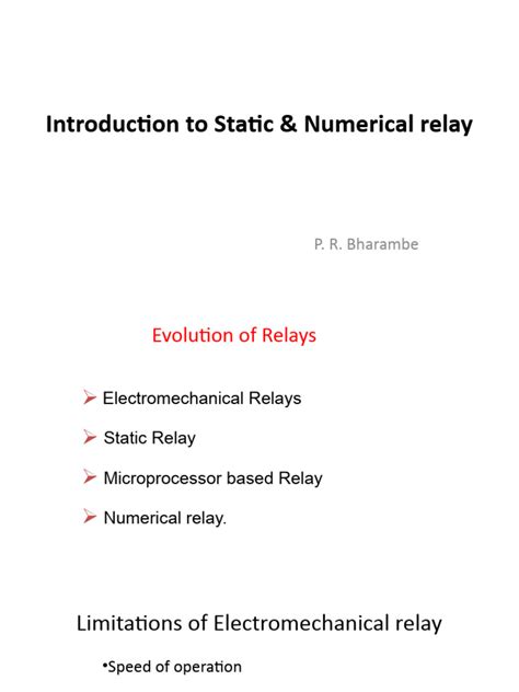 Static Relay Psp Pdf Relay Electrical Network