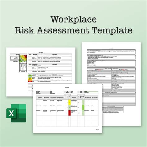 Workplace Risk Assessment Template Digital Download Etsy