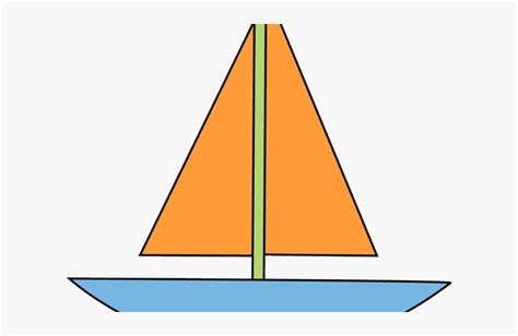 Sailboat Clipart Triangle Sail Hd Png Download Kindpng