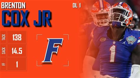 Brenton Cox Jr 𝟙 Florida Gators Dl Youtube