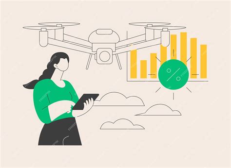 Premium Vector Meteorology Drones Abstract Concept Vector Illustration Meteorological Data