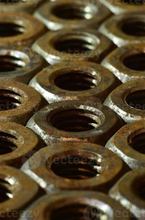 Close Up Of Rusty Nuts Stock Photo At Vecteezy
