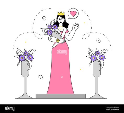 Prom Queen Vector Simple Stock Vector Image And Art Alamy
