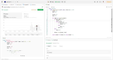 Day 17 Of 100daysofcodechallenge Create Longest Subarray Sarvesh Adithya J Posted On The