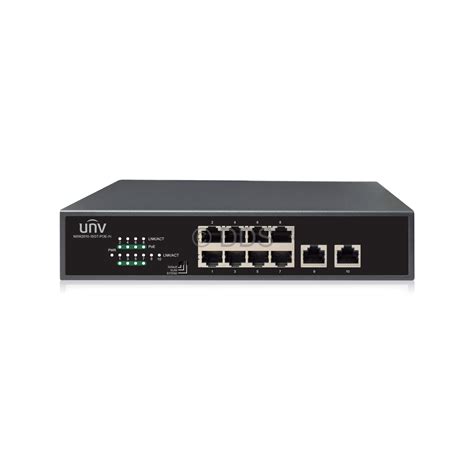 Gigabit POE Ethernet Switch 8 Ports 2 Uplinks UNV