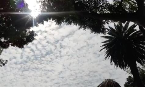Cielo Aborregado En La Capital Poblana La Mañana De Este Jueves 27 De