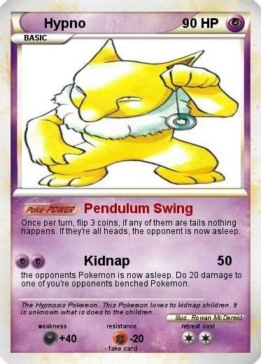 Pok Mon Hypno Pendulum Swing My Pokemon Card