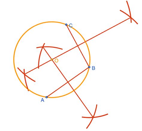 Constructing A Circle Through Three Given Points Year Constructions