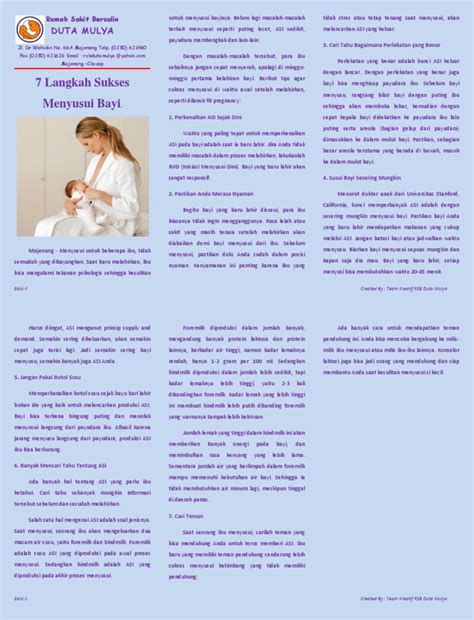 Leaflet Ibu Menyusui Ii Pdf