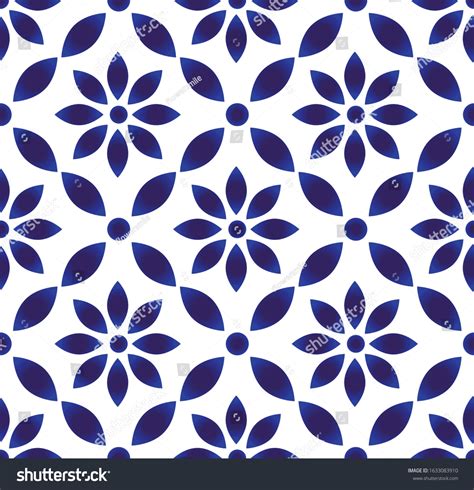 Ceramic Tile Pattern Seamless Porcelain Decor Stock Vector Royalty Free Shutterstock