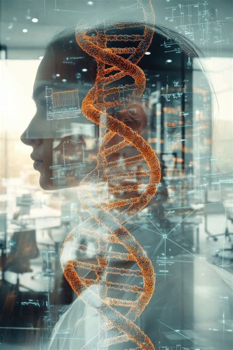 A Scientific Representation Of The Double Strand Dna Structure Ideal For Biology And Science