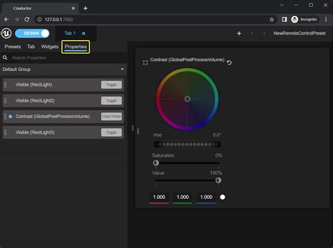 remote control web application for unreal engine unreal engine 5 6