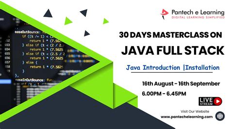 Day Java Introduction Installation Pantech Elearning Youtube