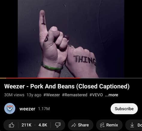 Weezers Pork And Beans Music Video References Daft Handsdaft Bodies D