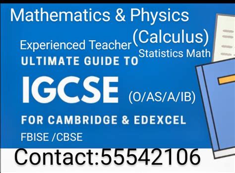 Igcse Cambridge And Edexcel Math And Qatar Living
