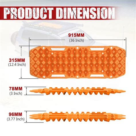 Snapklik.com : Off Road Traction Boards, Pair Recovery Tracks Traction Mat For Vehicle Truck ...