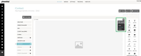 how to add an automatic response to the contact page form photobiz