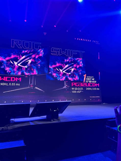 Asus Announce Fresh Trio Of Rog Swift Oled Monitors At Gamescom