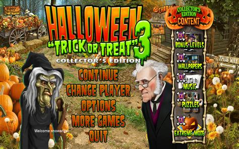 Halloween Trick Or Treat 3 Collectors Edition Freegamest By Snowangel