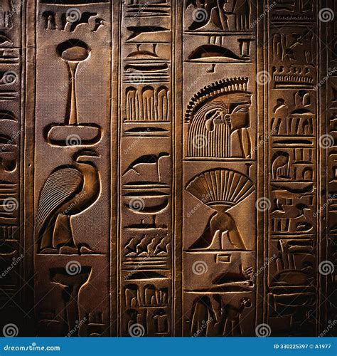 Ancient Egyptian Hieroglyphs AI Generated Stock Illustration Illustration Of Egypt