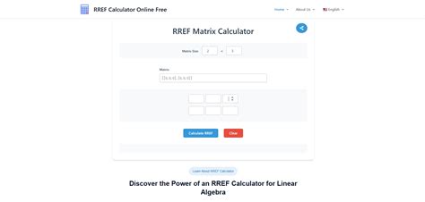 Free Online RREF Calculator For Linear Algebra Babes And Teachers Aifly Tools