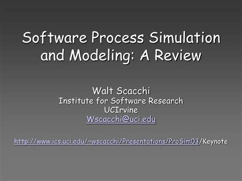 Ppt Software Process Simulation And Modeling A Review Powerpoint Presentation Id6671366