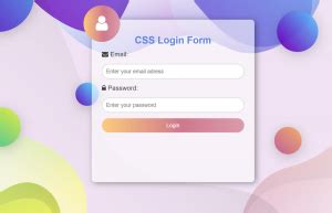 Stylish Login Page In HTML With CSS Code Codeconvey