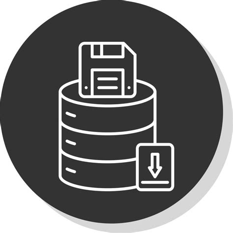 Save Data Line Grey Icon 39331835 Vector Art At Vecteezy