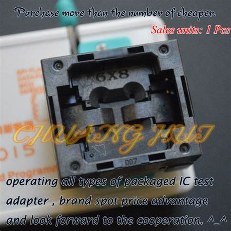 BGA To DIP Adapter TFBGA Programmer Adapter For SPI FLASH Size X Mm Pin Sorting X Pitch